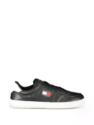 Tommy Hilfiger Logo-patch Sneakers - Black