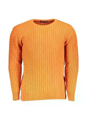 U.S. Grand Cable-knit Sweater With Elbow Patches