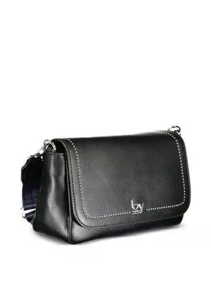 Byblos Leather Shoulder Bag With Stud Detailing