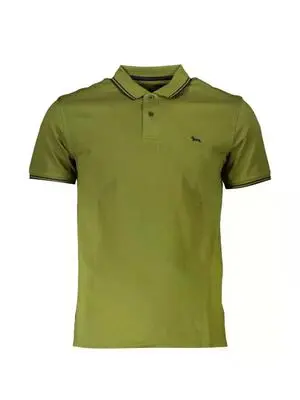 HARMONT & BLAINE Logo-patch Contrast-trimmed Polo Shirt
