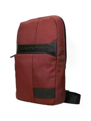 PIQUADRO Leather-trim Crossbody Backpack