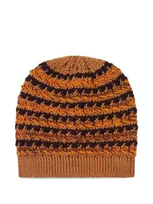 Etro Striped-pattern Wool Beanie