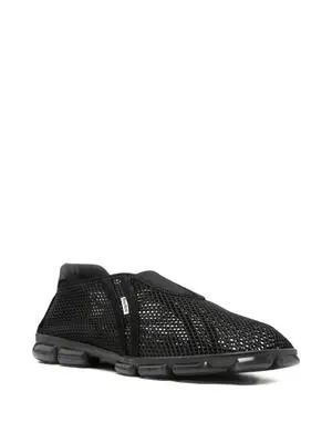 Miu Miu Mesh Slip-on Sneakers - Black