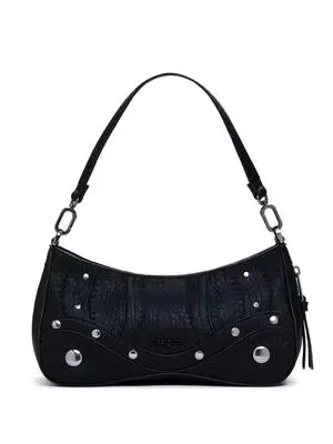 Desigual Stud-embellished Embroidered Shoulder Bag
