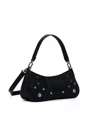Desigual Stud-embellished Embroidered Shoulder Bag