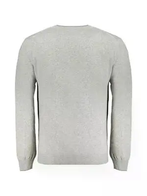 HARMONT & BLAINE Embroidered-logo Crew-neck Sweater - Grey