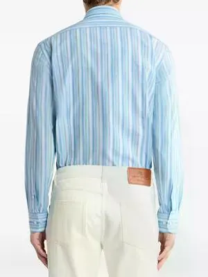 Etro Striped Cotton Shirt - Blue