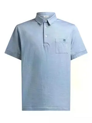 Etro Logo-embroidered Polo Shirt - Blue