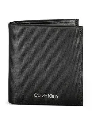 Calvin Klein Textured Bifold Wallet - Black