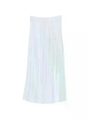 GONGDID DESIGN Pleated Midi Skirt - Blue