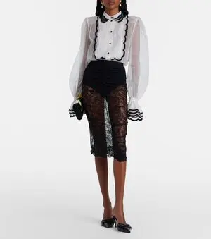 Valentino Garavani Sheer Silk Organza Blouse