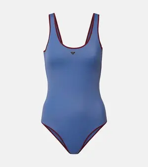 Prada Jersey One Piece Swimsuit - Blue