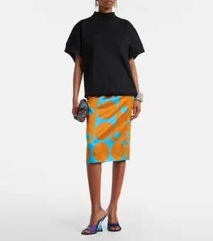 Dries Van Noten Polka-dot Pencil Skirt - Multicoloured