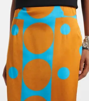 Dries Van Noten Polka-dot Pencil Skirt - Multicoloured