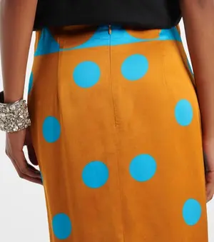 Dries Van Noten Polka-dot Pencil Skirt - Multicoloured