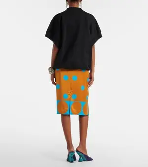 Dries Van Noten Polka-dot Pencil Skirt - Multicoloured