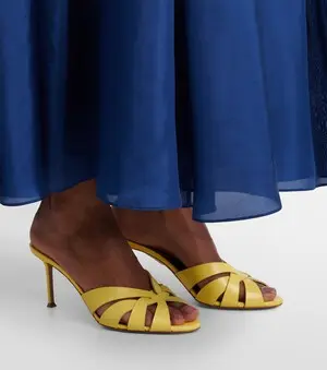 AQUAZZURA Copacabana Leather Mules