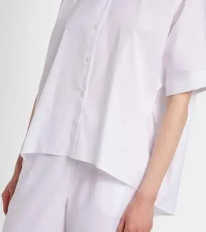 Max Mara Pittura Cotton-blend Shirt - White