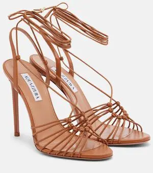 AQUAZZURA Ritmo Leather Sandals