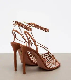 AQUAZZURA Ritmo Leather Sandals