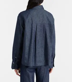 Vince Cotton And Linen Chambray Shirt