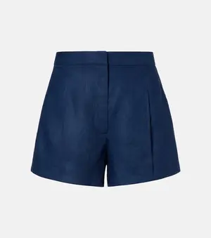 Posse Rosalie Linen Shorts - Blue
