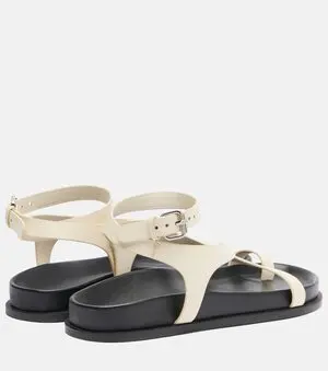 A.emery Jalen Leather Sandals - White