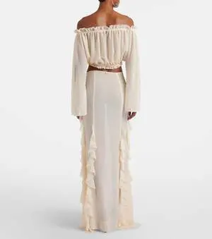 BANANHOT Ora Maxi Skirt - Beige