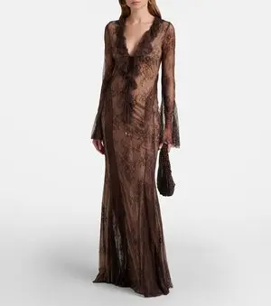 BANANHOT Nori Lace Maxi Dress