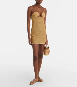 Oseree Lumière Minidress - Gold