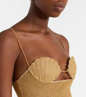 Oseree Lumière Minidress - Gold