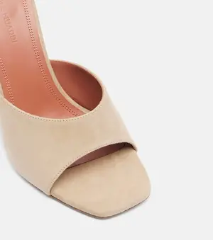 Amina Muaddi Lupita Suede Mules
