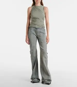 Rick Owens Lilies Luna Draped Jersey Top