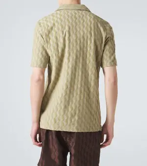 Frescobol Carioca Faustino Jacquard Terry Polo Shirt