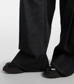 Brunello Cucinelli Monili Leather Chelsea Boots