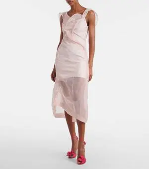 AQUAZZURA Calypso Raffia Sandals - Pink