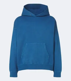 Visvim Jumbo Cotton Jersey Hoodie - Blue