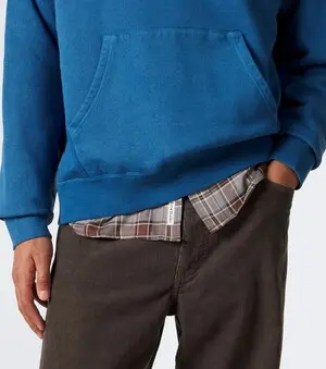 Visvim Jumbo Cotton Jersey Hoodie - Blue