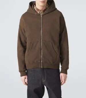Visvim Jumbo Cotton Jersey Hoodie - Brown