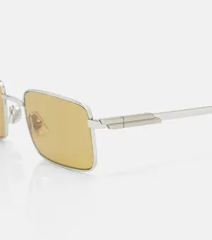Bottega Veneta Rectangle Sunglasses - Silver