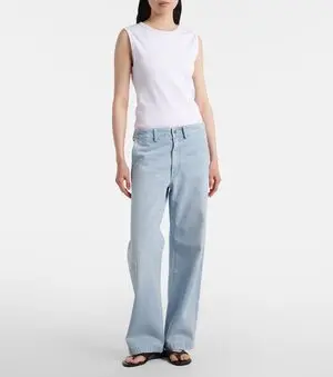 AGOLDE X Maria Mcmanus Wide-leg Jeans - Blue