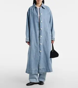 AGOLDE X Maria Mcmanus Denim Wrap Coat