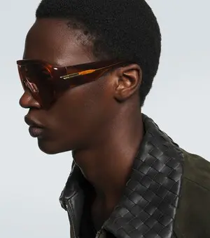 Bottega Veneta Shield Sunglasses - Brown