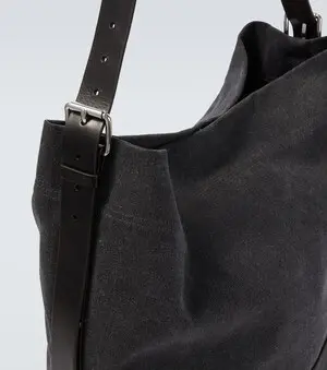 LEMAIRE Belted Canvas Tote Bag - Black