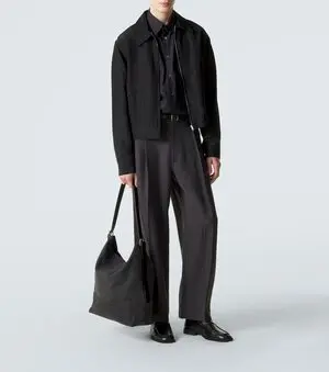 LEMAIRE Belted Canvas Tote Bag - Black