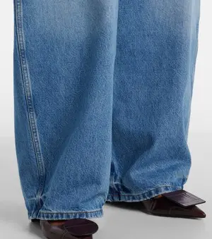 Jacquemus Ovale De-nîmes Barrel-leg Jeans - Blue