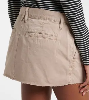 SLVRLAKE Chino Cotton Canvas Mini Skirt - Beige