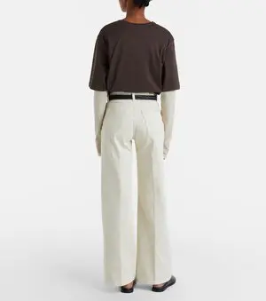 7 For All Mankind Lotta Tailorless Wide-leg Jeans