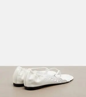 Jacquemus Satin Thong Sandals