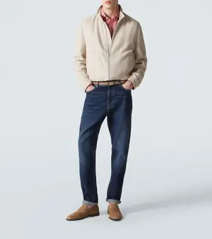 Brunello Cucinelli Suede Loafers - Beige